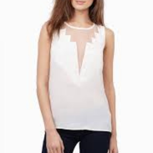 Tobi | Tops | Tobi Geometric Mesh Inlay Tank | Poshmark